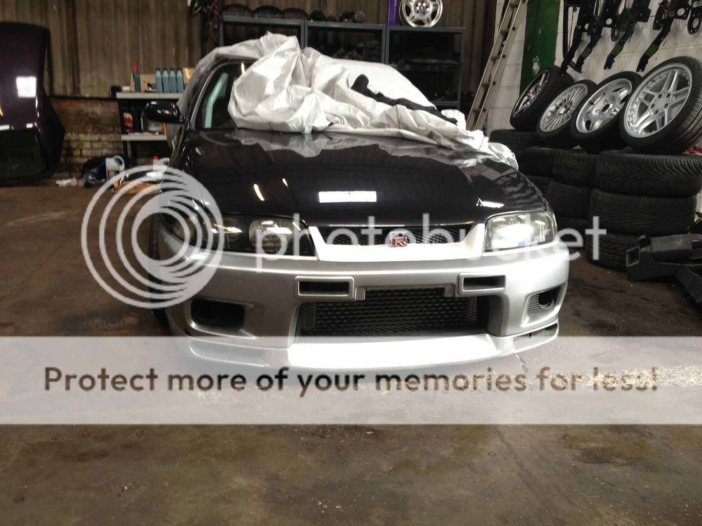 Genuine R33 GTR bumper + N1 vents, GTR grill, GTR spoiler, nurburgring ...