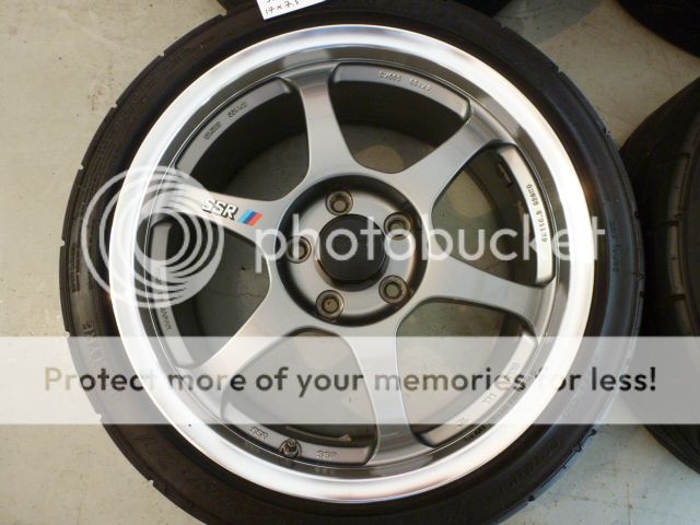 SSR Type C wheels - 17x7.5 5x114.3 +42 offset, gunmetal with polished ...