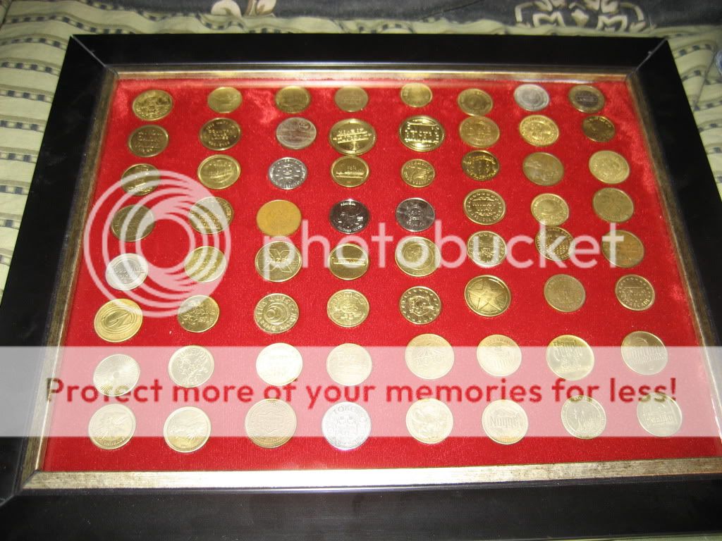 finally framed the token collection | Museum of the Game® Forums