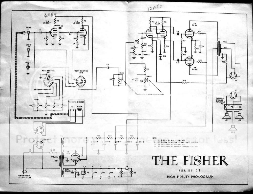 fisher 510-st integrated amps -schematics | Audiokarma Home Audio ...