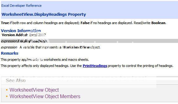 WorksheetView Object | MrExcel Message Board